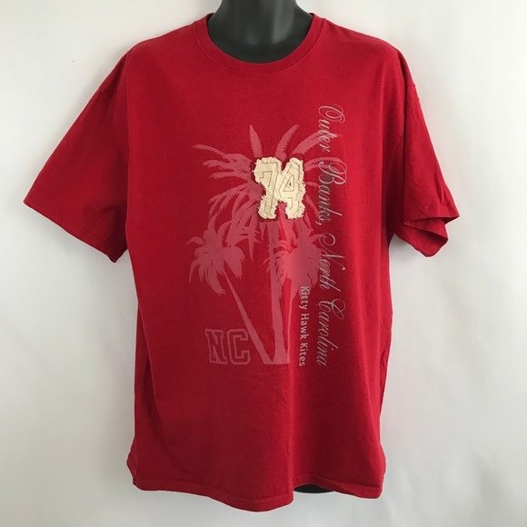 Delta | Shirts | Delta Red Outer Banks North Carolina Shirt | Poshmark